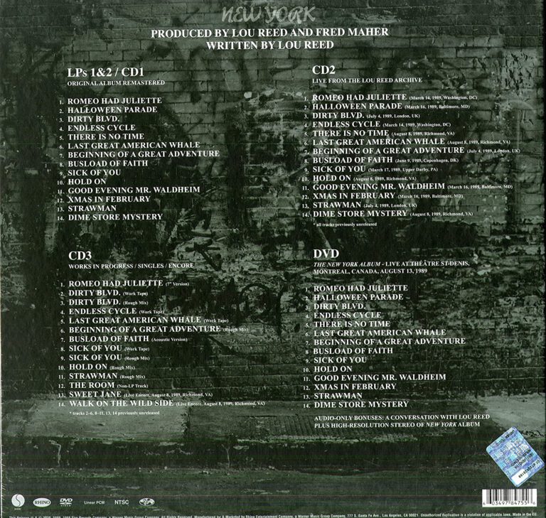 Lou Reed - New York (Deluxe Edition)