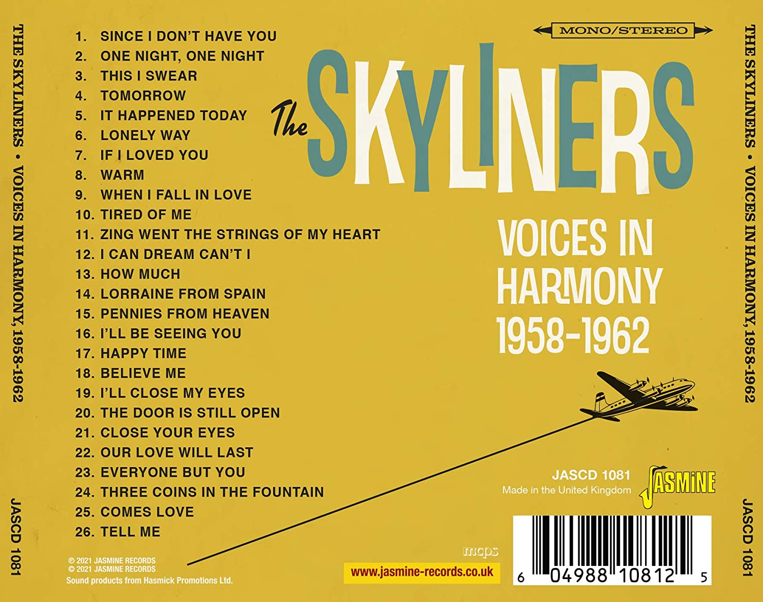 Recensie: The Skyliners - Voices In Harmony 1958-1962 I Bluestown Music