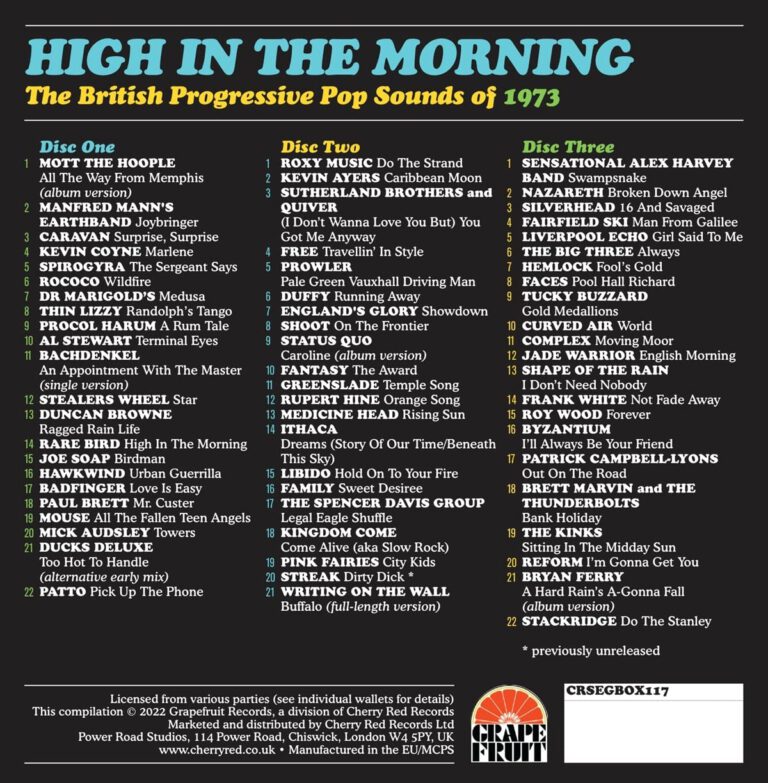 Review: Various Artists - High In The Morning – The British Progressive ...
