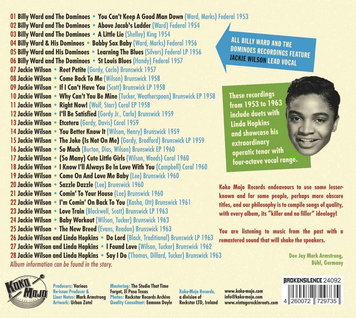 Review: Jackie Wilson - Spotlight On Jackie Wilson (Mr. Excitement) I ...