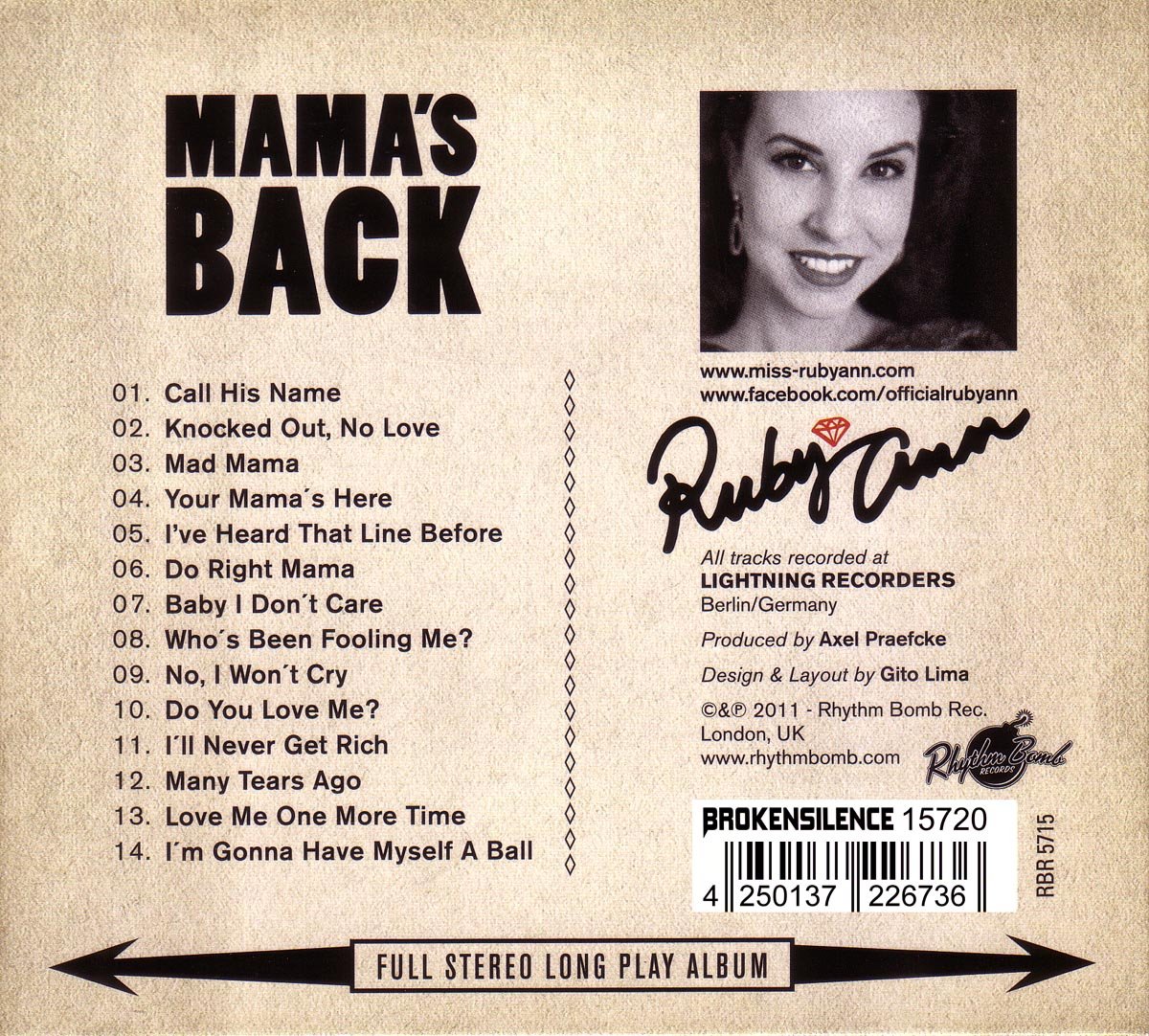 Review: Ruby Ann - Mama’s Back I Bluestown Music