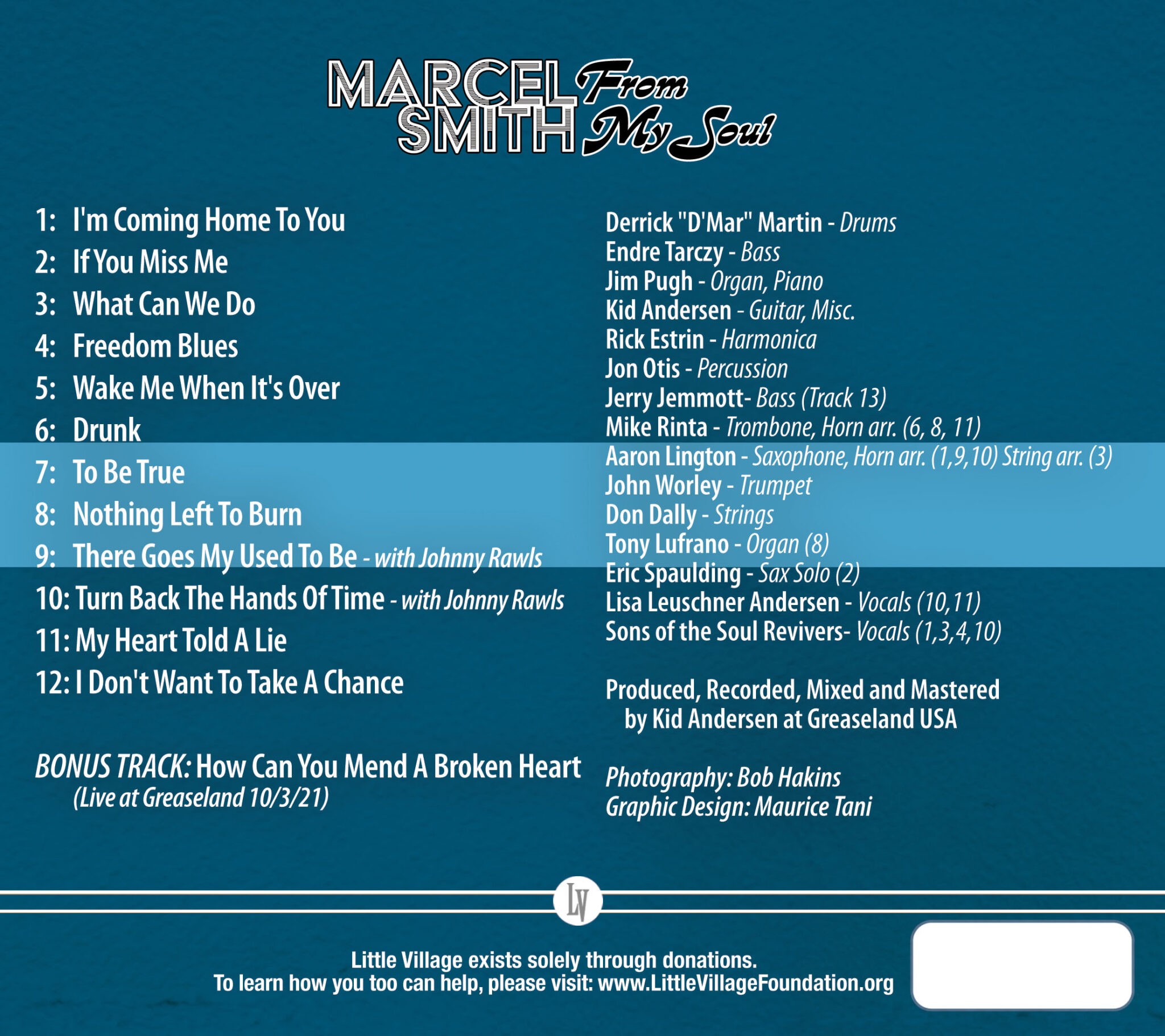 Review: Marcel Smith - From My Soul I Bluestown Music